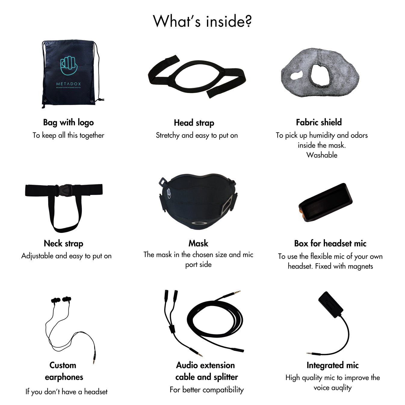 OMBRA - Soundproof Mask – METADOX